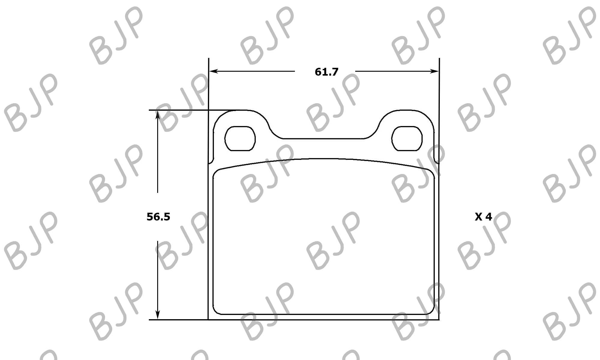 ผ้าเบรค MERCEDES BENZ S-CLASS (W108, W109) [เมอร์เซเดส เบนซ์ เอส-คลาส ...