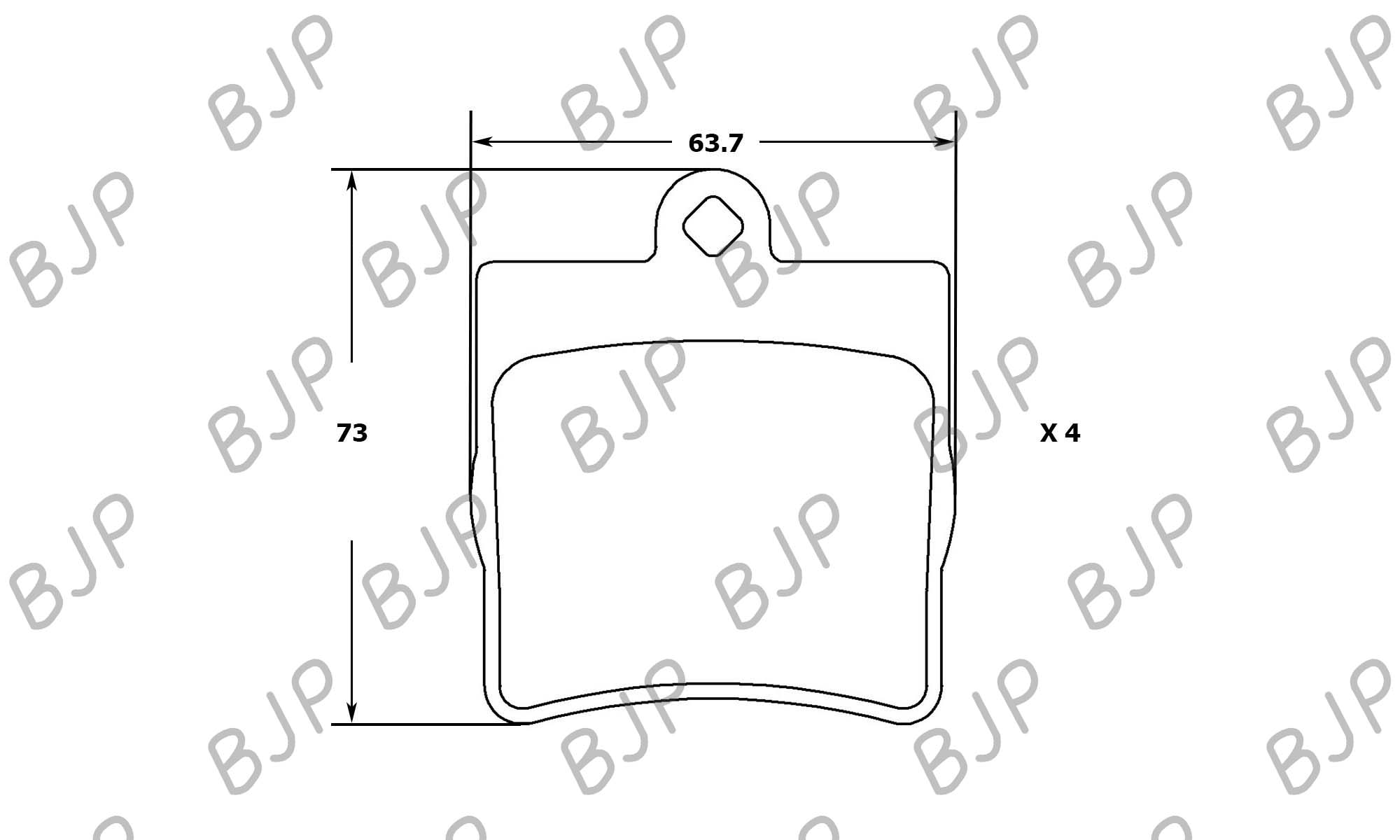ผ้าเบรค MERCEDES BENZ C-CLASS (W203) [เมอร์เซเดส เบนซ์ ซี-คลาส (W203 ...