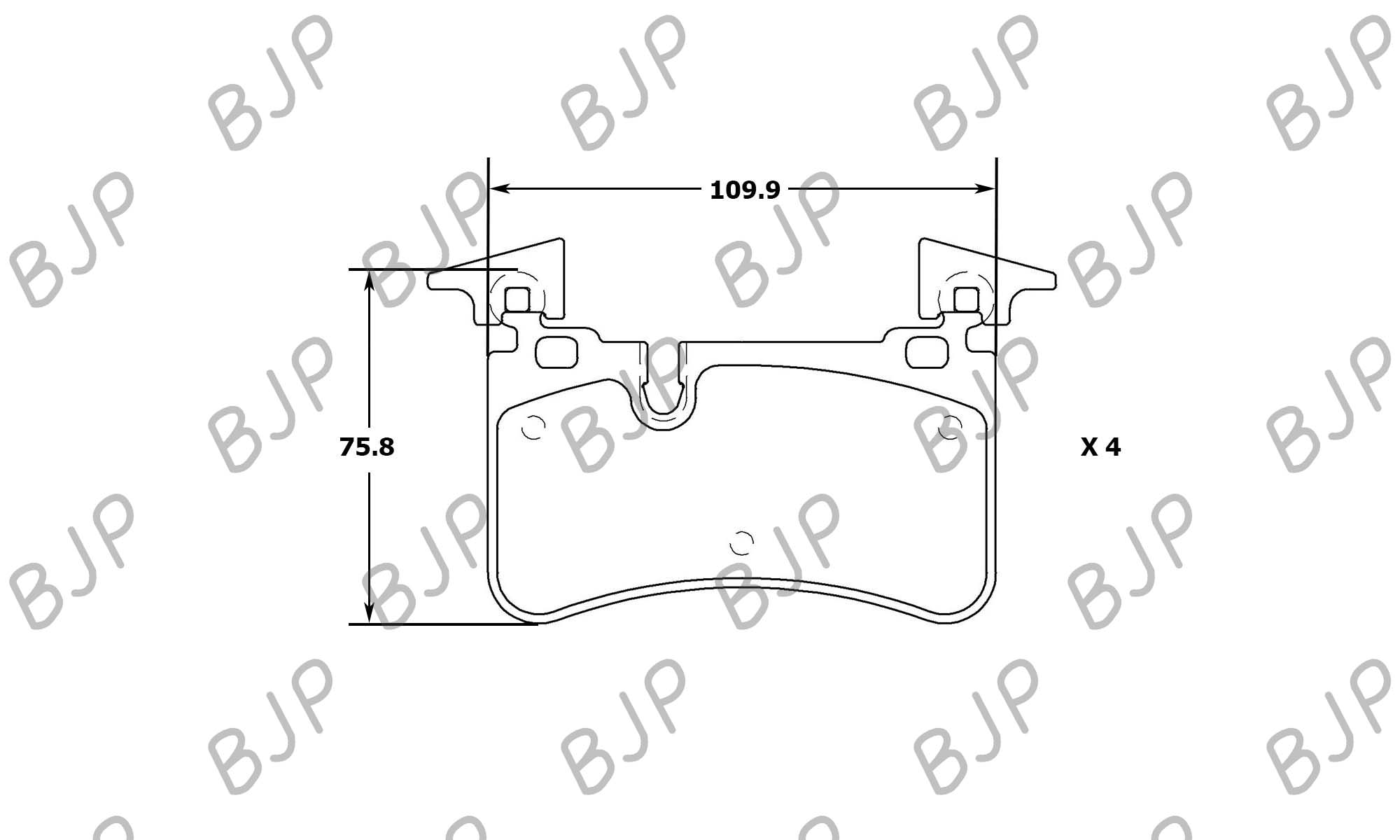 ผ้าเบรค MERCEDES BENZ E-CLASS (W211) [เมอร์เซเดส เบนซ์ อี-คลาส (W211 ...