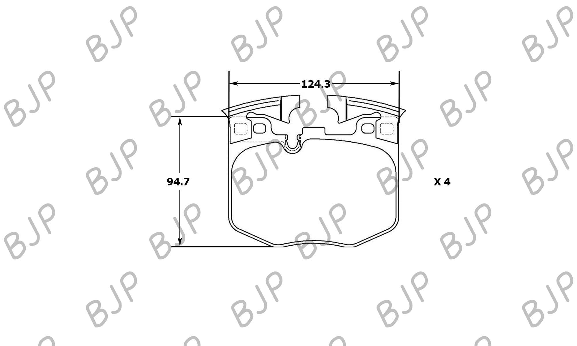 ผ้าเบรค BMW 6 Series Gran Turismo (G32) [บีเอ็มดับเบิลยู ซีรีส์ 6 ...