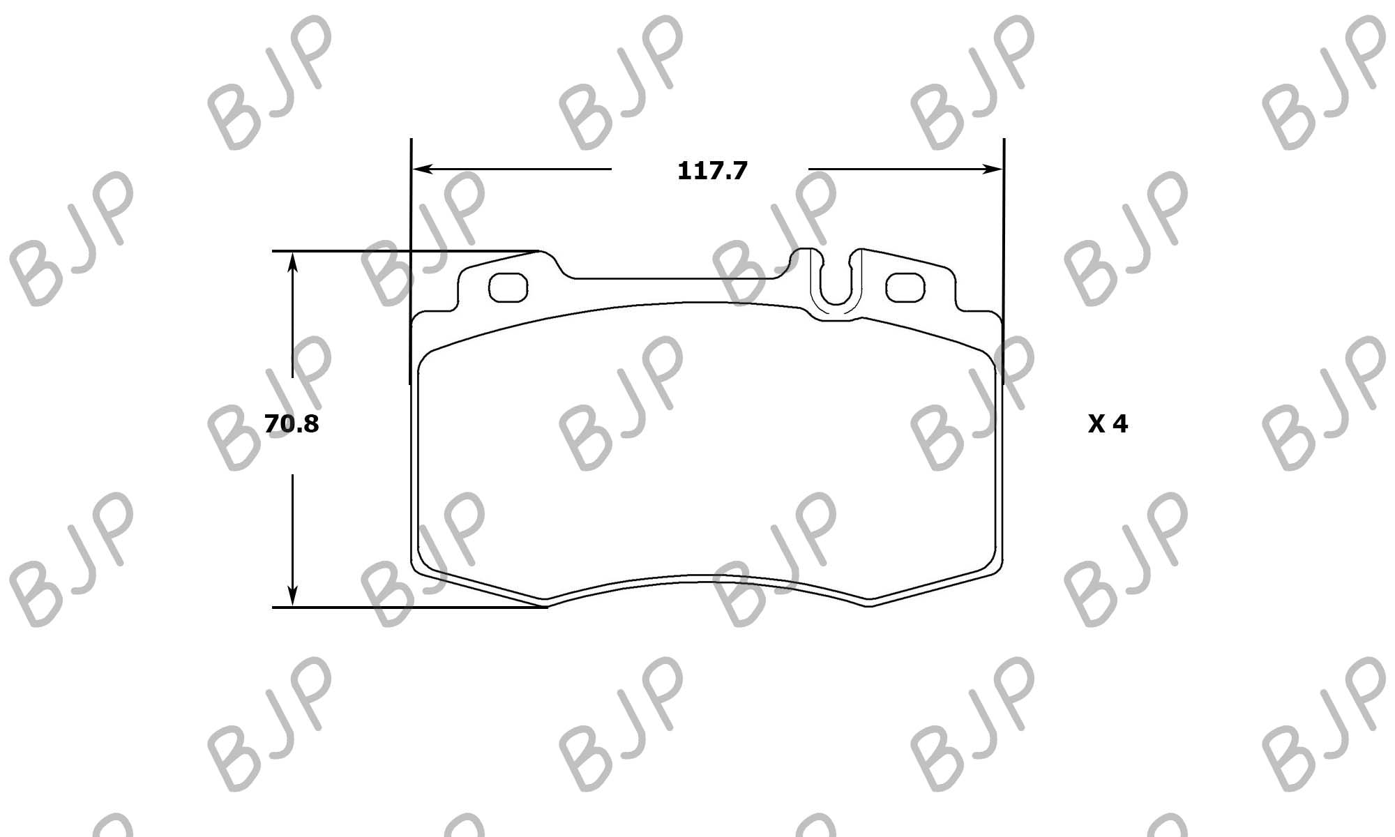 ผ้าเบรค MERCEDES BENZ C-CLASS (W203) [เมอร์เซเดส เบนซ์ ซี-คลาส (W203 ...