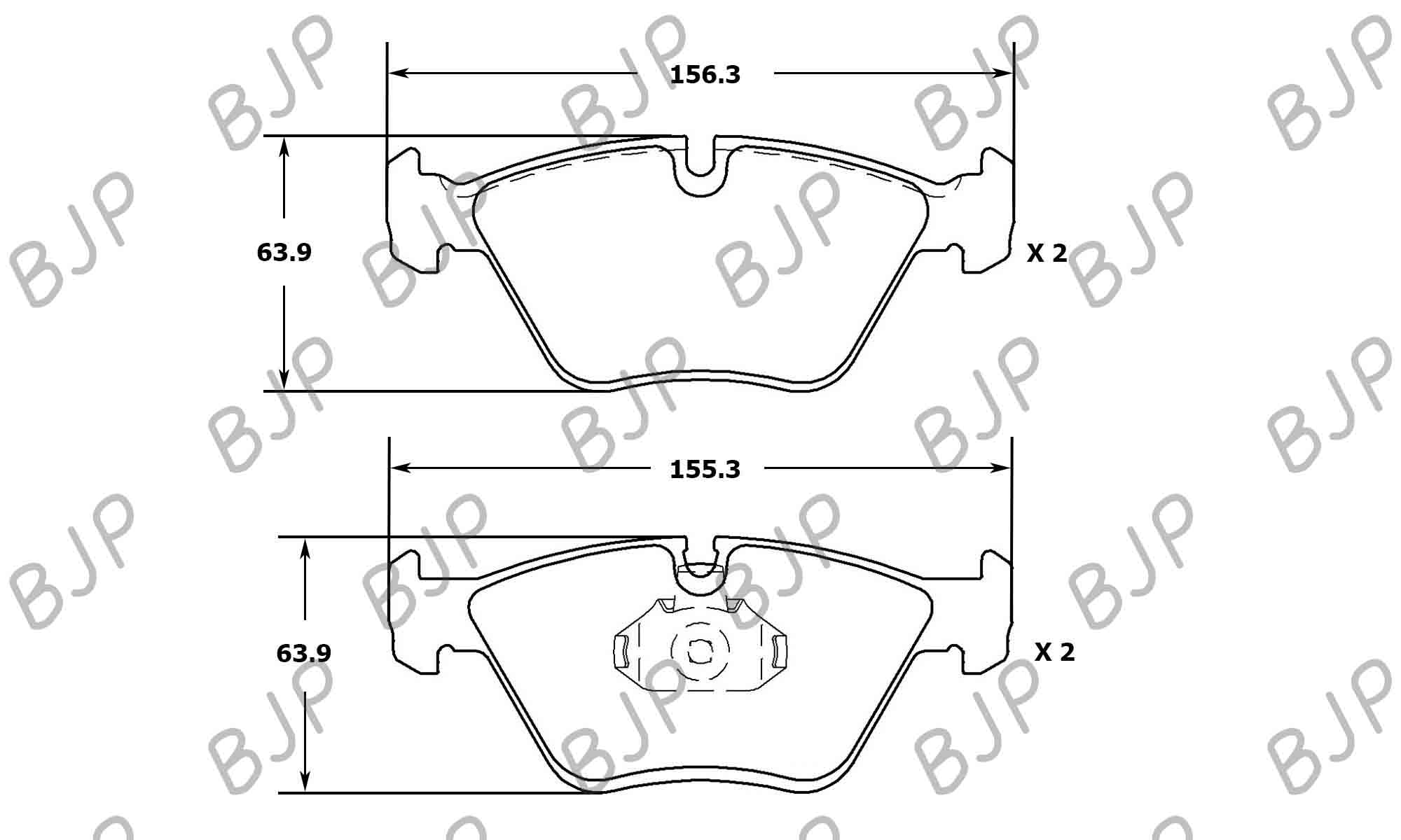 ผ้าเบรค BMW M3 Convertible (E36) [บีเอ็มดับเบิลยู เอ็ม3 คอนเวอร์ทิเบิล ...